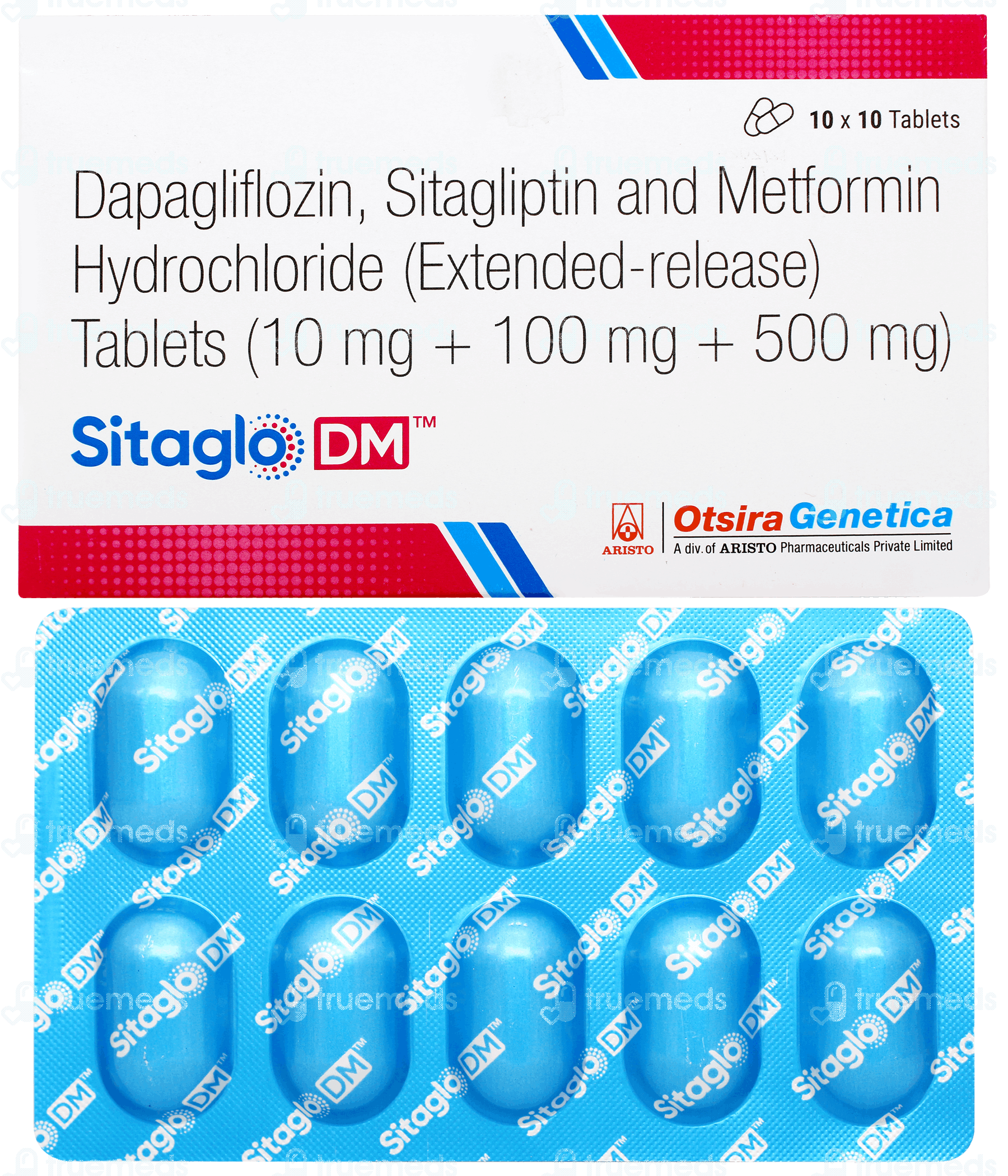 Sitaglo Dm 10/500/100 Mg Tablet: Uses, Side Effects, Price & Substitutes