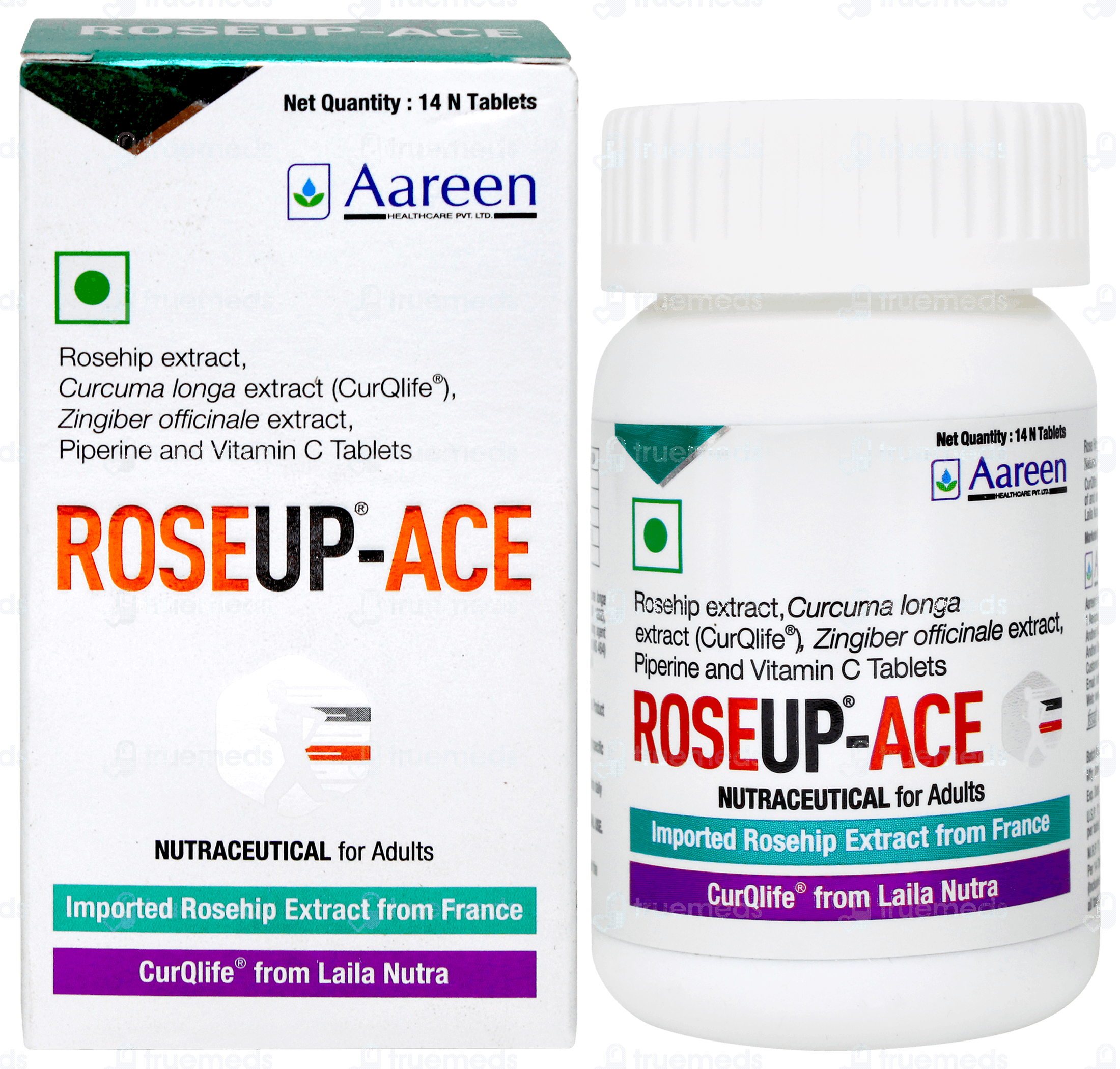Roseup Ace Tablet 14 - Uses, Side Effects, Dosage, Price | Truemeds