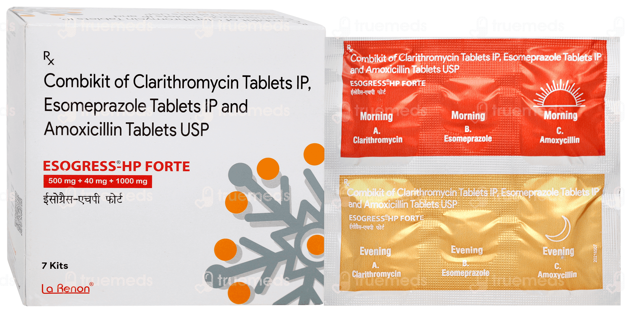 Esogress Hp Forte Combikit Tablet 6 - Uses, Side Effects, Dosage, Price ...