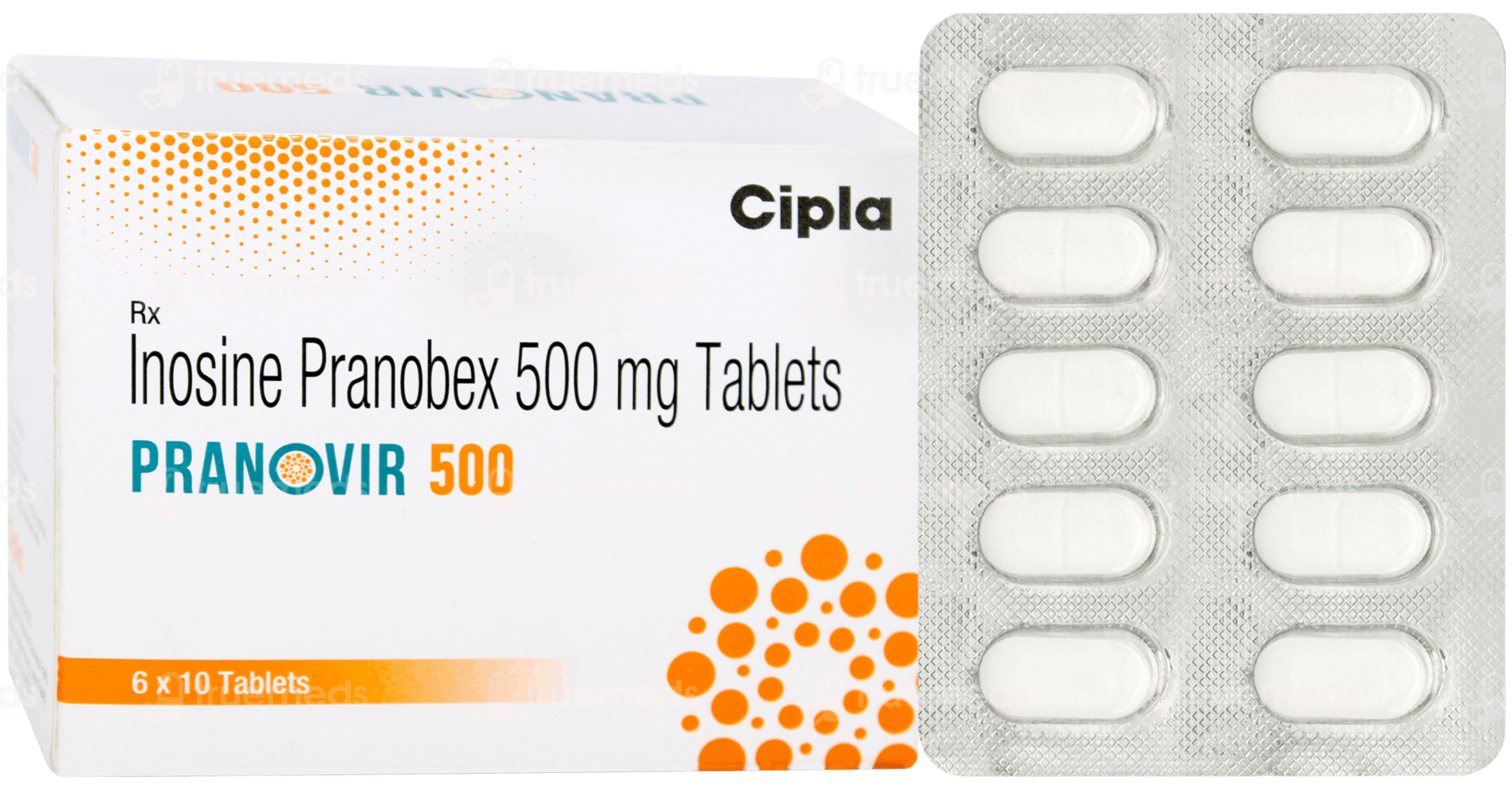 Pranovir 500 Mg Tablet 10 - Uses, Side Effects, Dosage, Price | Truemeds