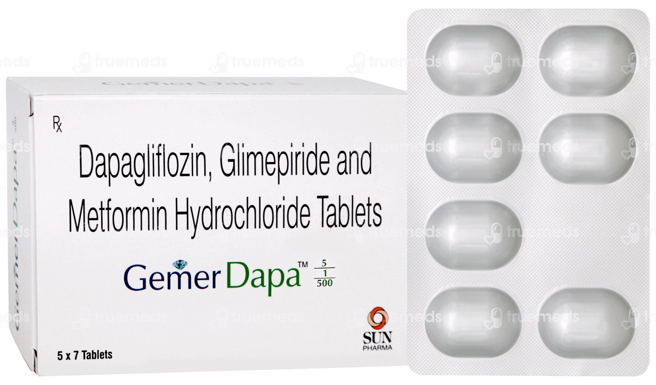 Gemer Dapa 51500 Tablet 7 - Uses, Side Effects, Dosage, Price | Truemeds