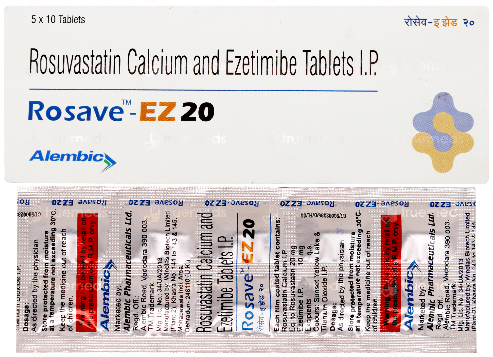 Rosave Ez 2010 Tablet 10 - Uses, Side Effects, Dosage, Price | Truemeds