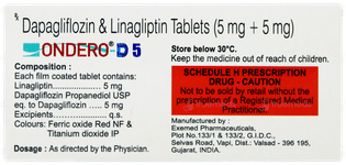 Ondero D 5 Tablet 10 - Uses, Side Effects, Dosage, Price | Truemeds