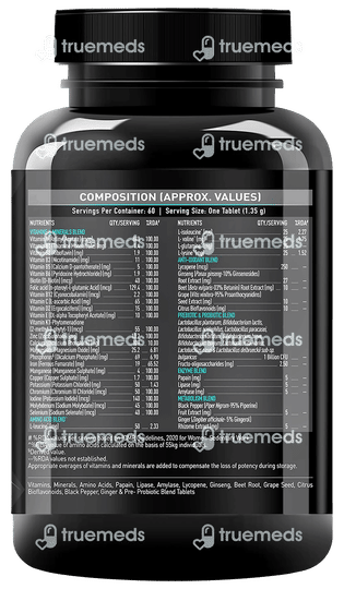 Muscleblaze Mb Vite Daily Multivitamin Tablet 60 - Uses, Side Effects ...