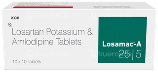 Losamac A 255 Tablet 10 - Uses, Side Effects, Dosage, Price | Truemeds