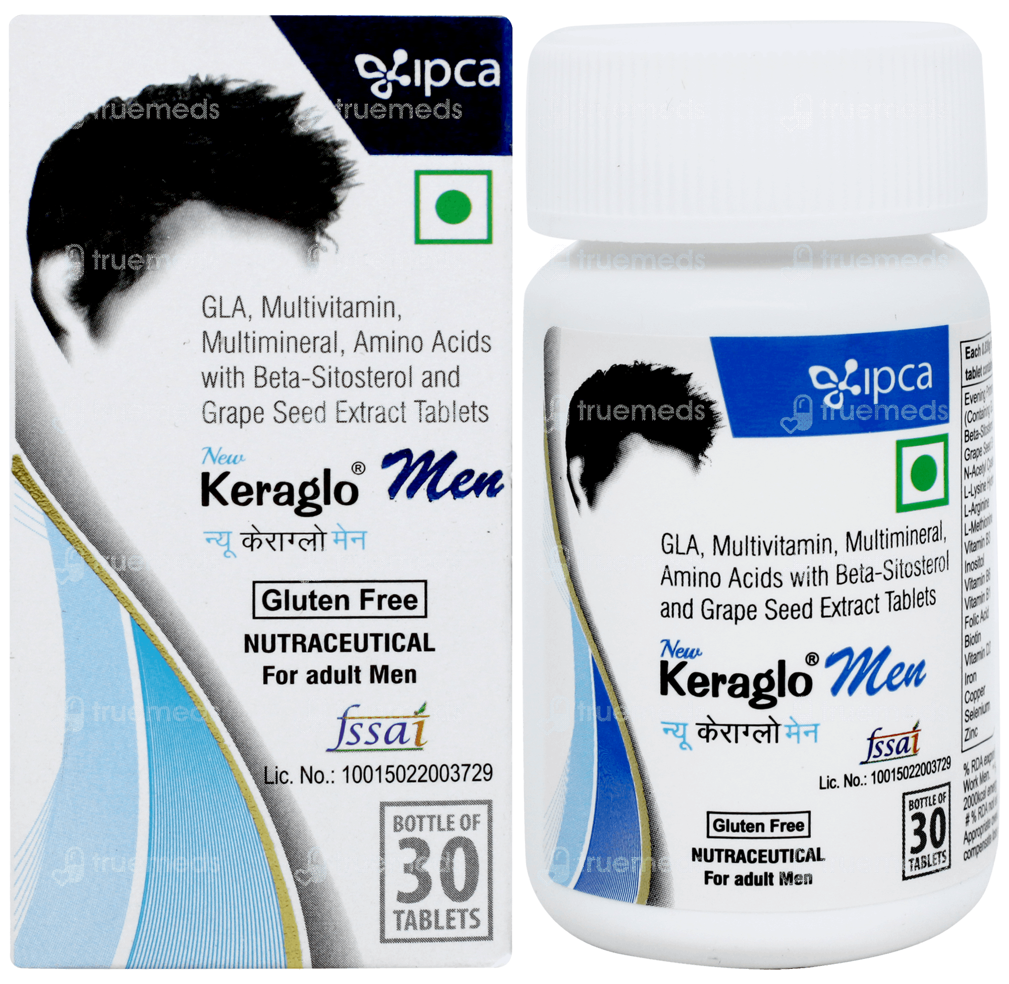 New Keraglo Men Tablet 30 - Uses, Side Effects, Dosage, Price | Truemeds