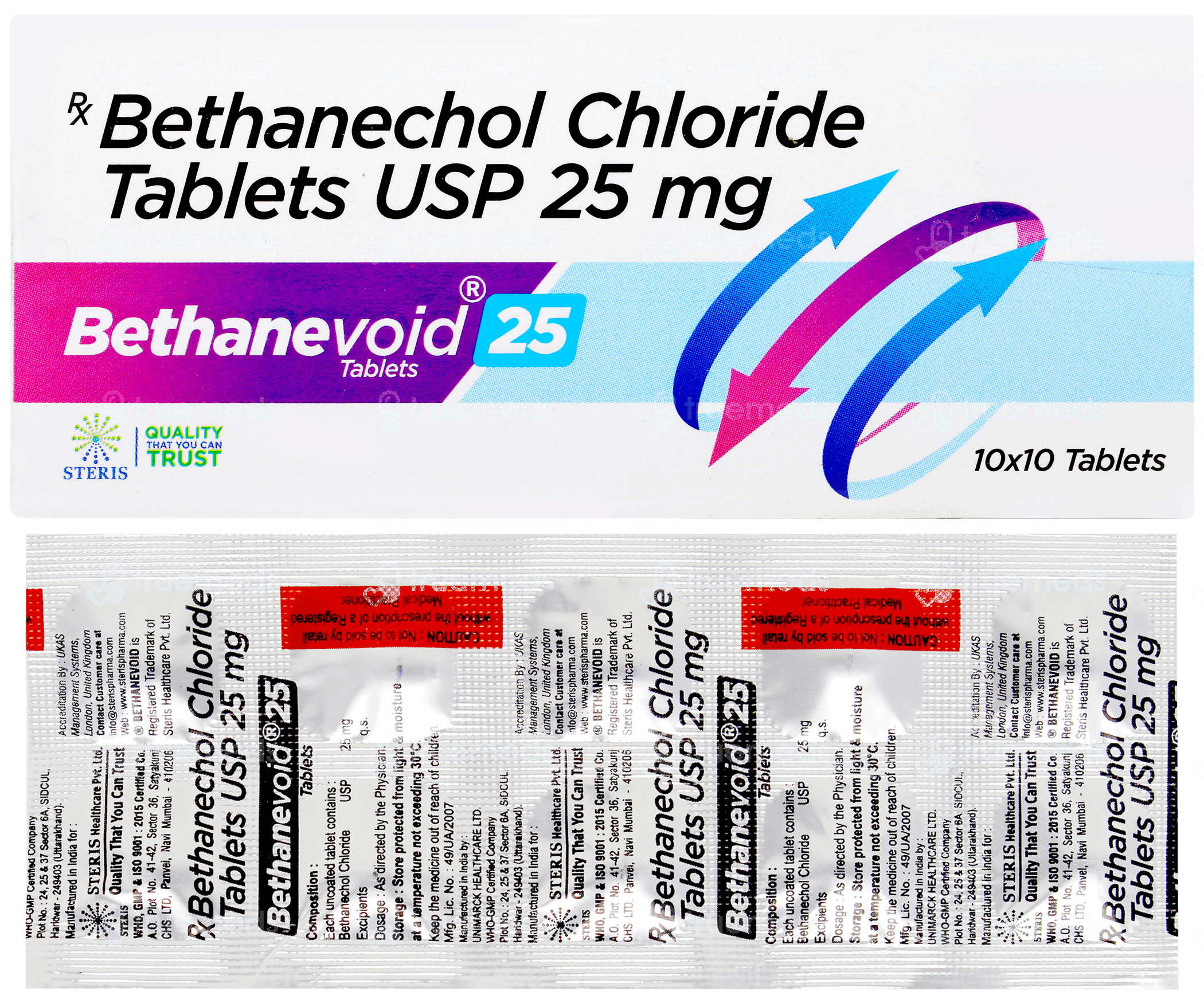 Bethanevoid 25 Tablet 10 - Uses, Side Effects, Dosage, Price | Truemeds