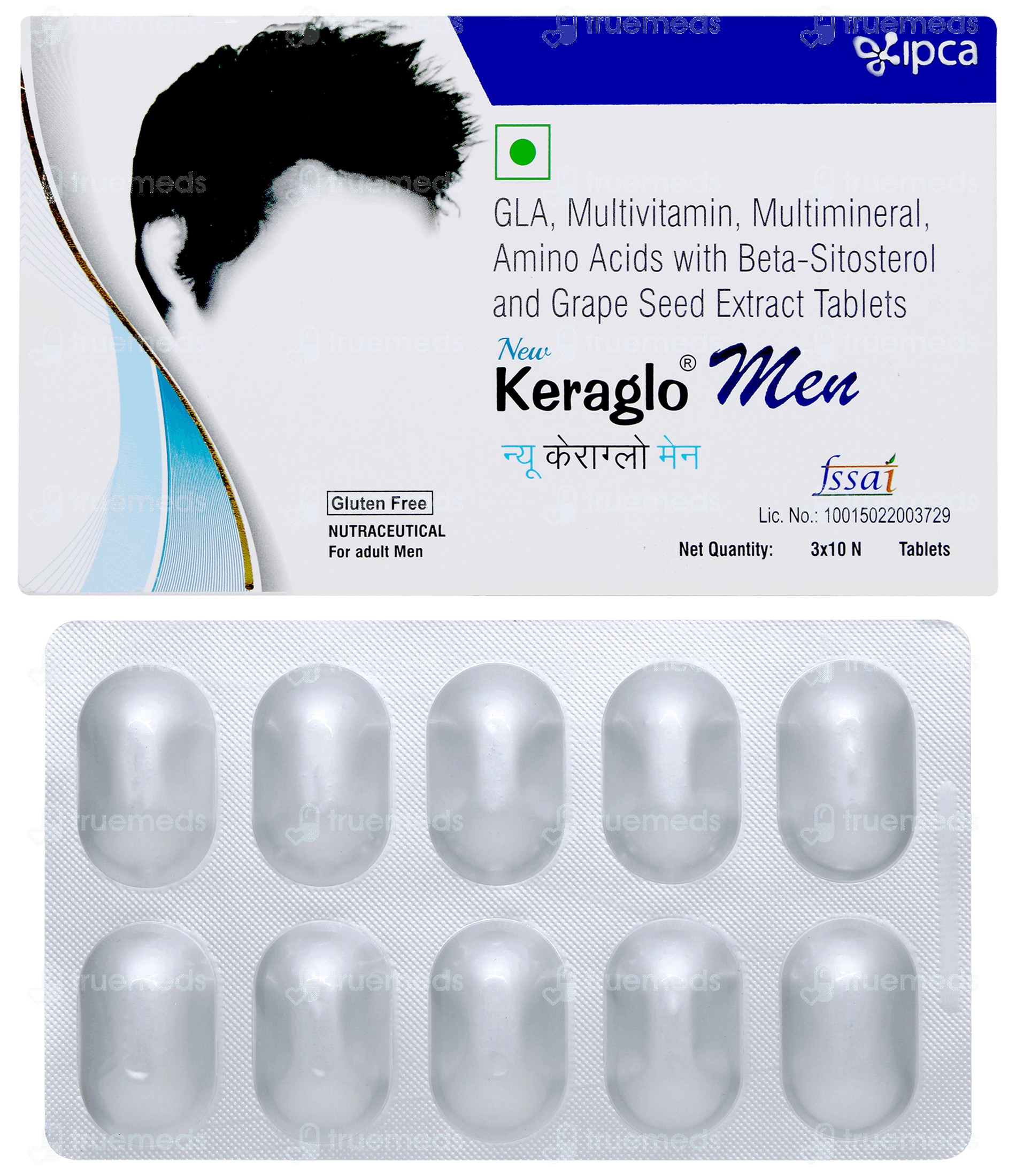 New Keraglo Men Tablet 10 - Uses, Side Effects, Dosage, Price | Truemeds