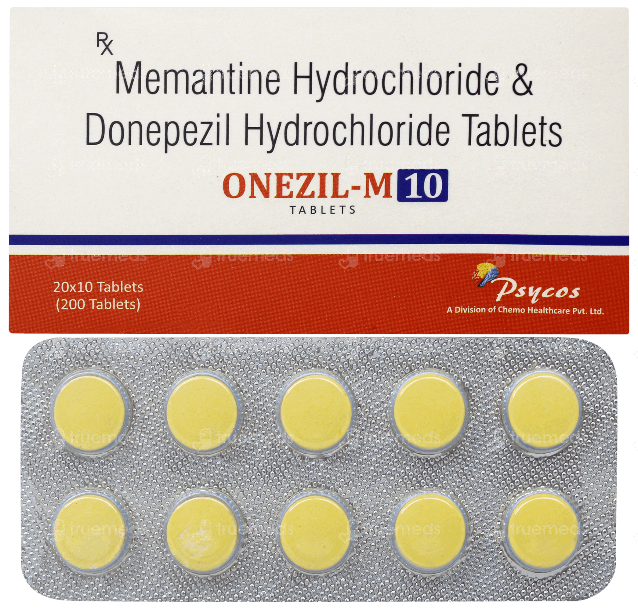Onezil M 10 Tablet 10 - Uses, Side Effects, Dosage, Price | Truemeds