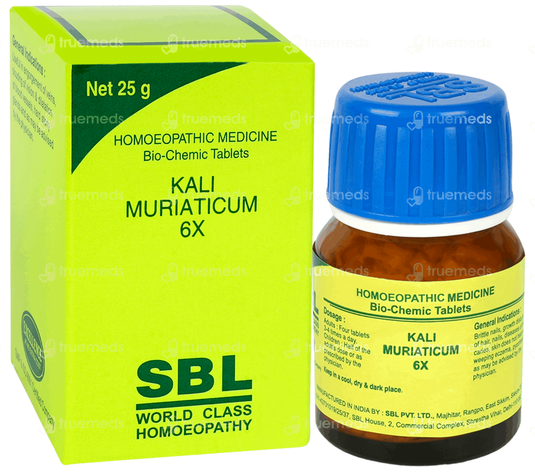 Sbl Kali Muriaticum 6x Tablet 25gm - Uses, Side Effects, Dosage, Price ...