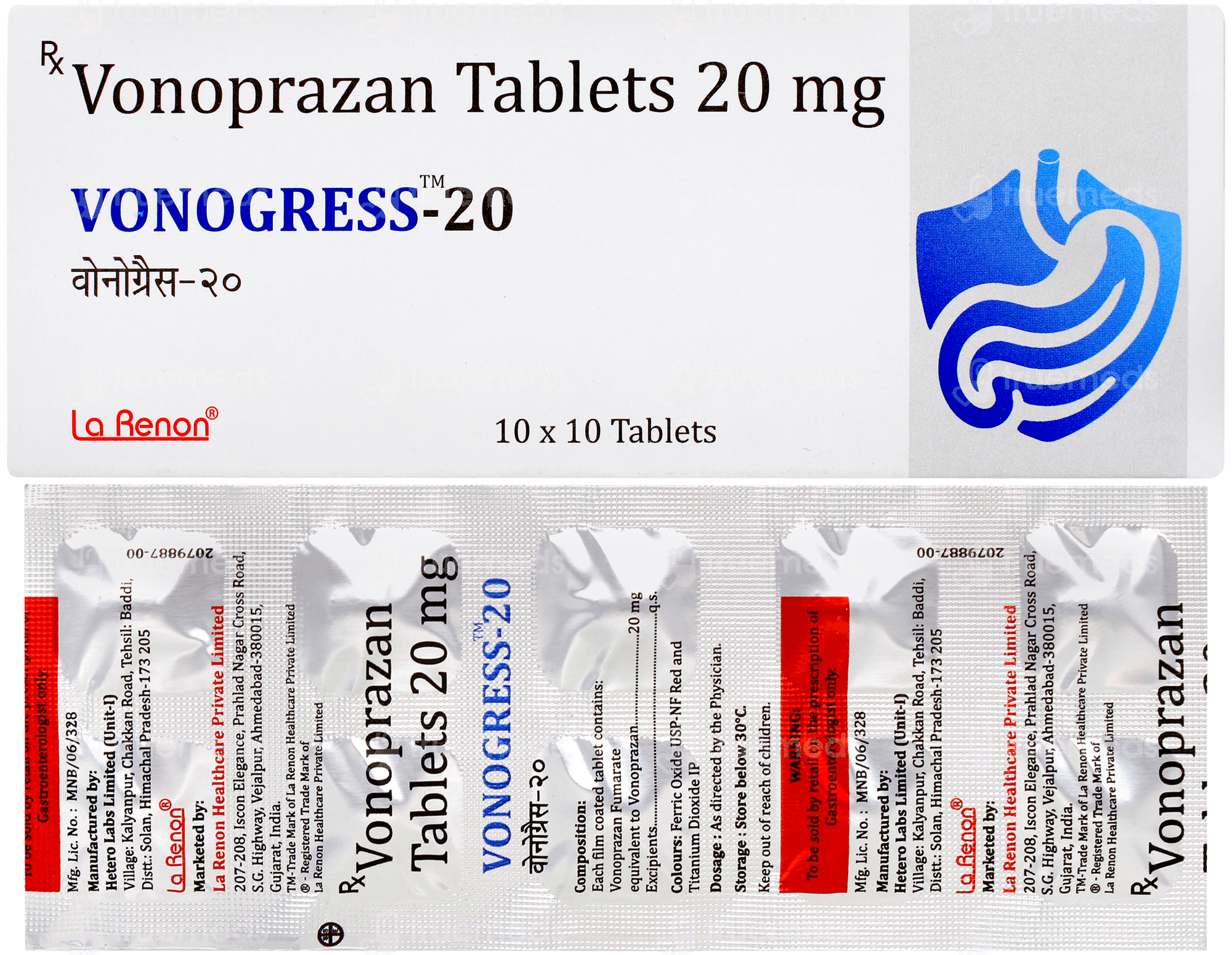 Vonogress 20 Tablet: Uses, Side Effects, Price & Substitutes