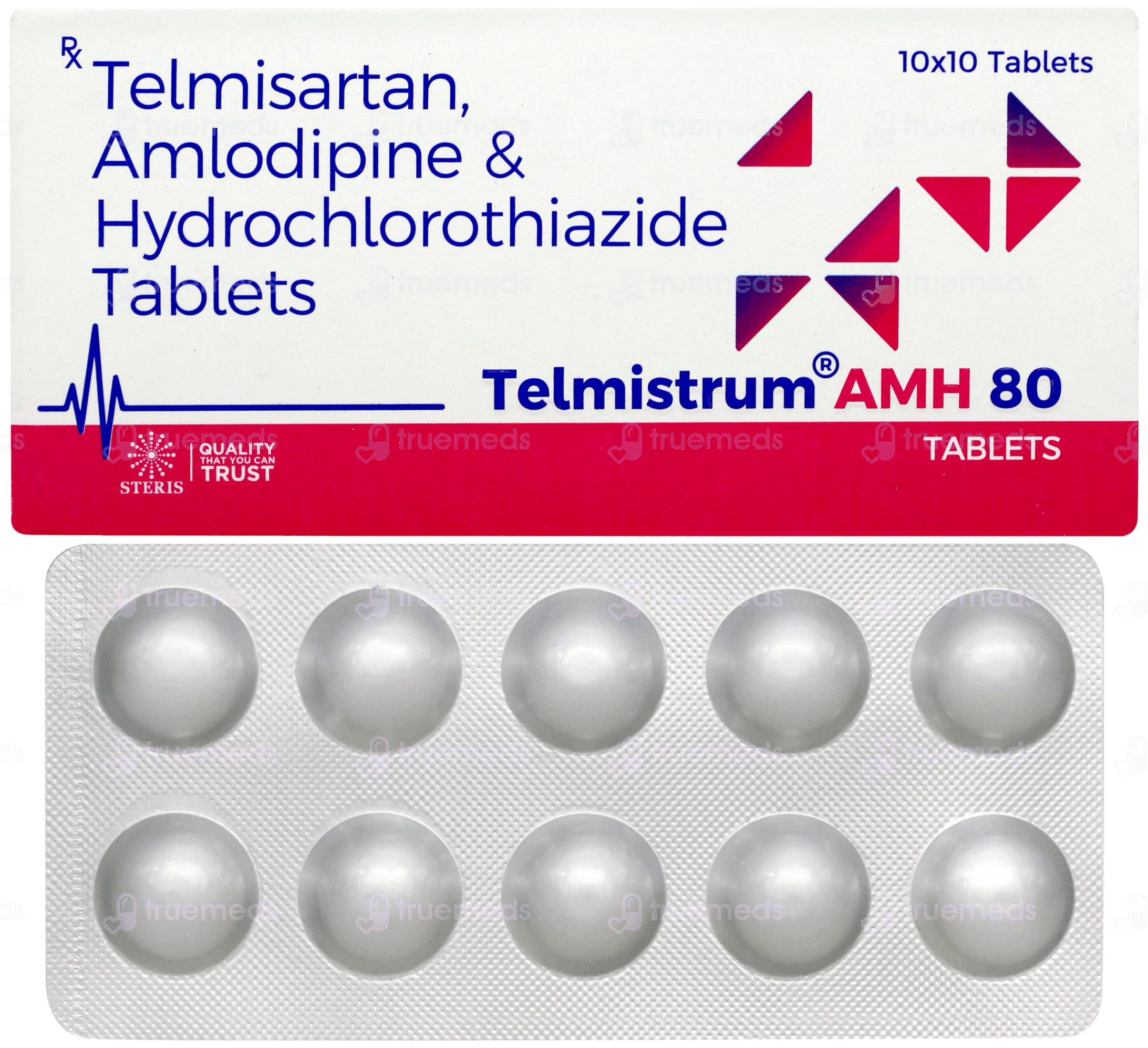 Telmistrum Amh 80 Tablet 10 - Uses, Side Effects, Dosage, Price | Truemeds