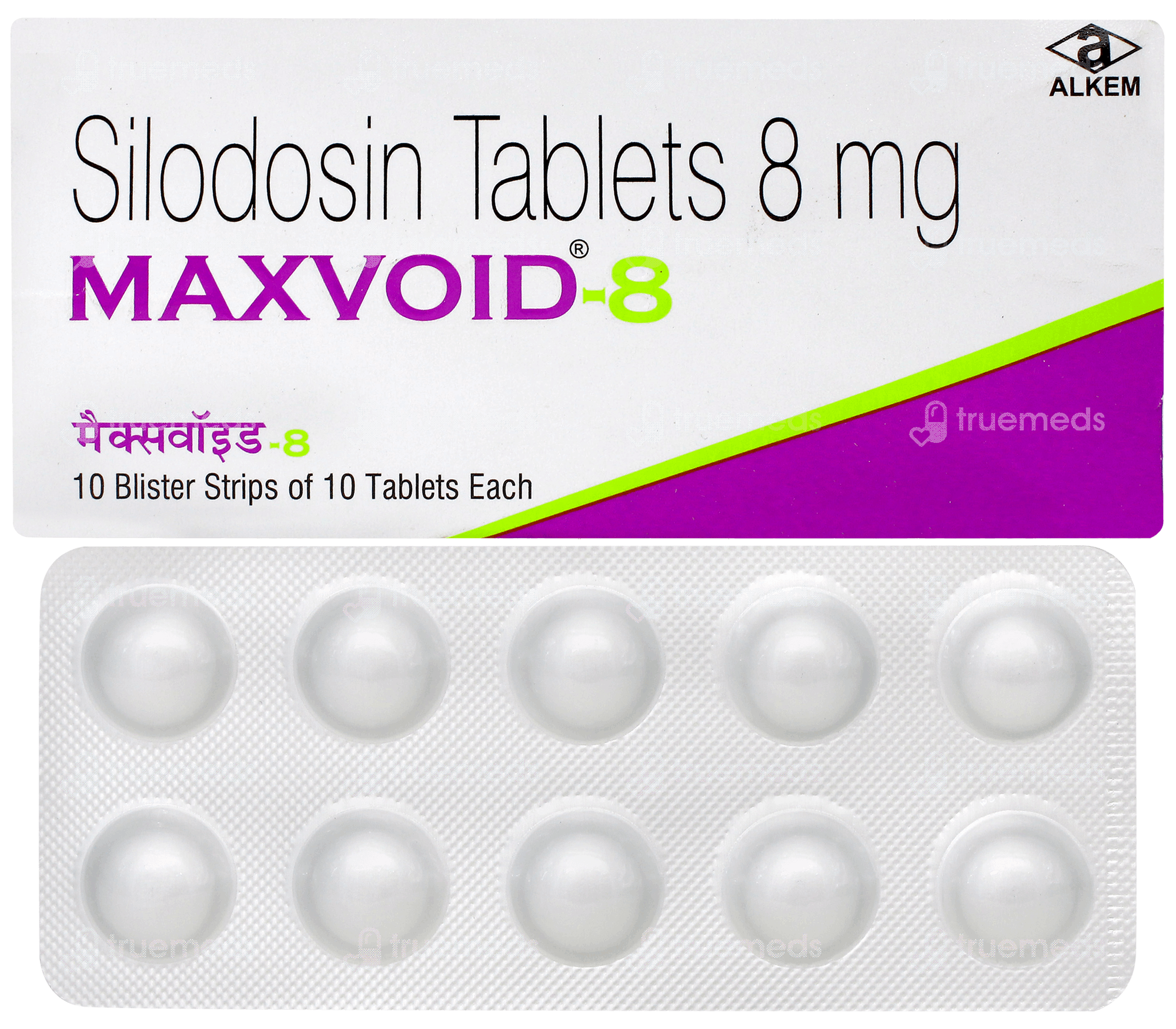 Maxvoid 8 Tablet 10 - Uses, Side Effects, Dosage, Price | Truemeds