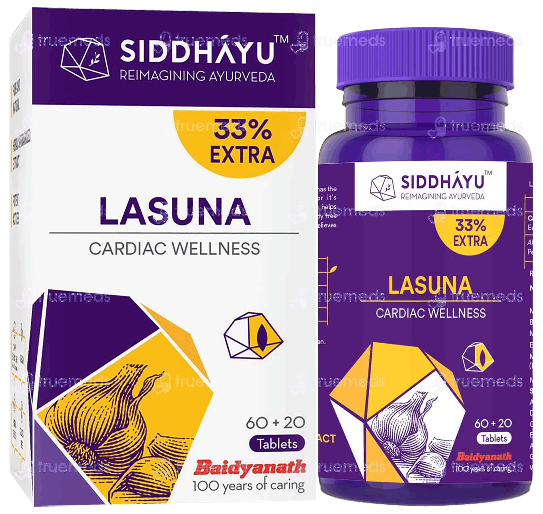 Siddhayu Lasuna Tablet 80 - Uses, Side Effects, Dosage, Price | Truemeds