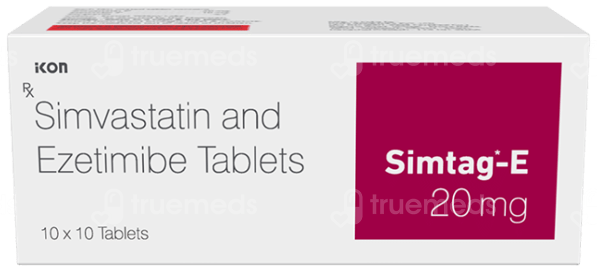 Simtag E 20mg Tablet 10 - Uses, Side Effects, Dosage, Price | Truemeds