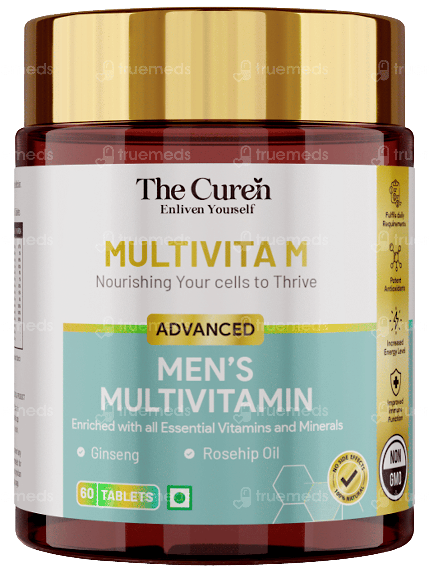 The Curen Multivita M Advanced Mens Multivitamin Tablet 60 - Uses, Side ...