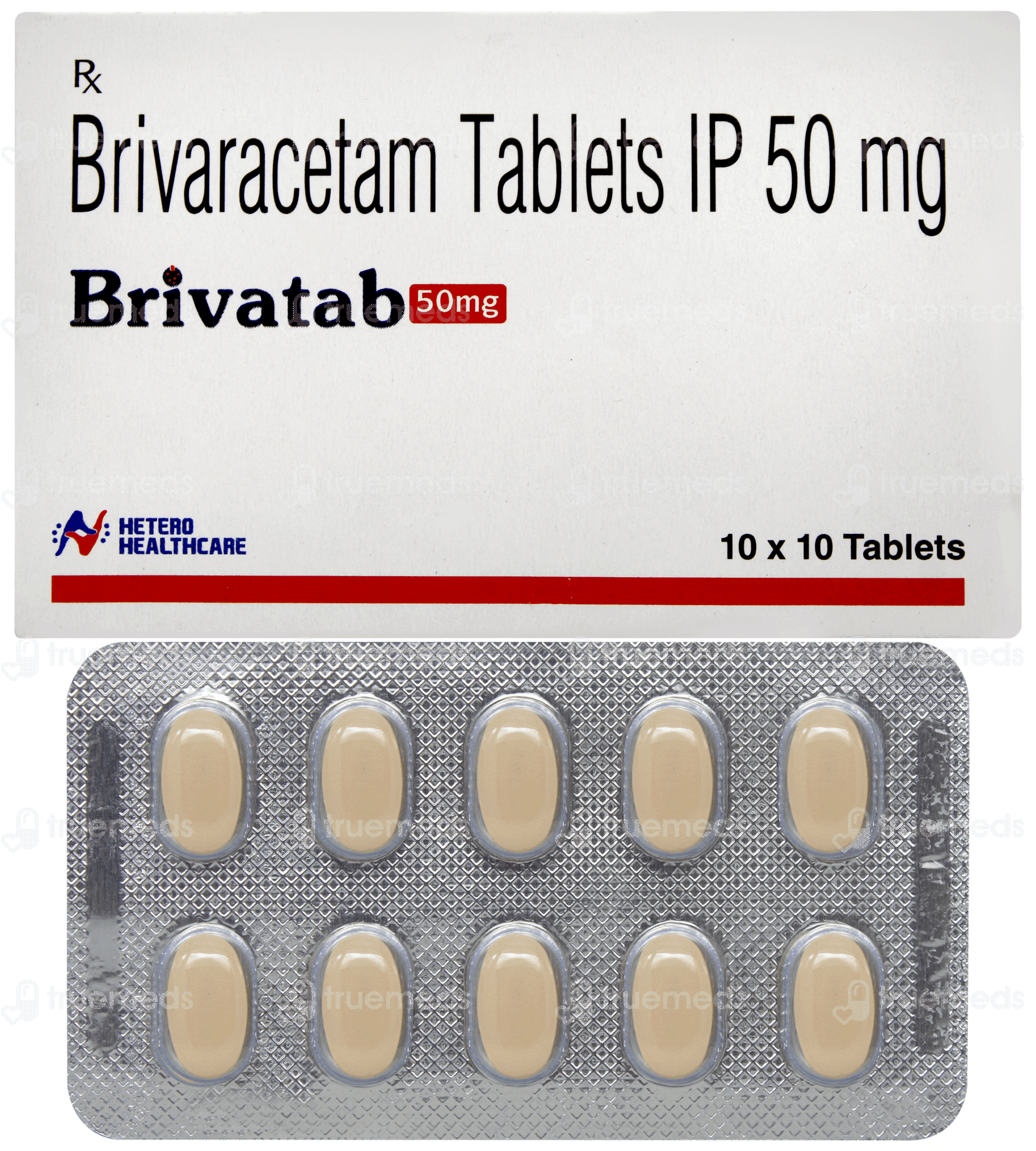 Brivatab 50mg Tablet 10 - Uses, Side Effects, Dosage, Price | Truemeds