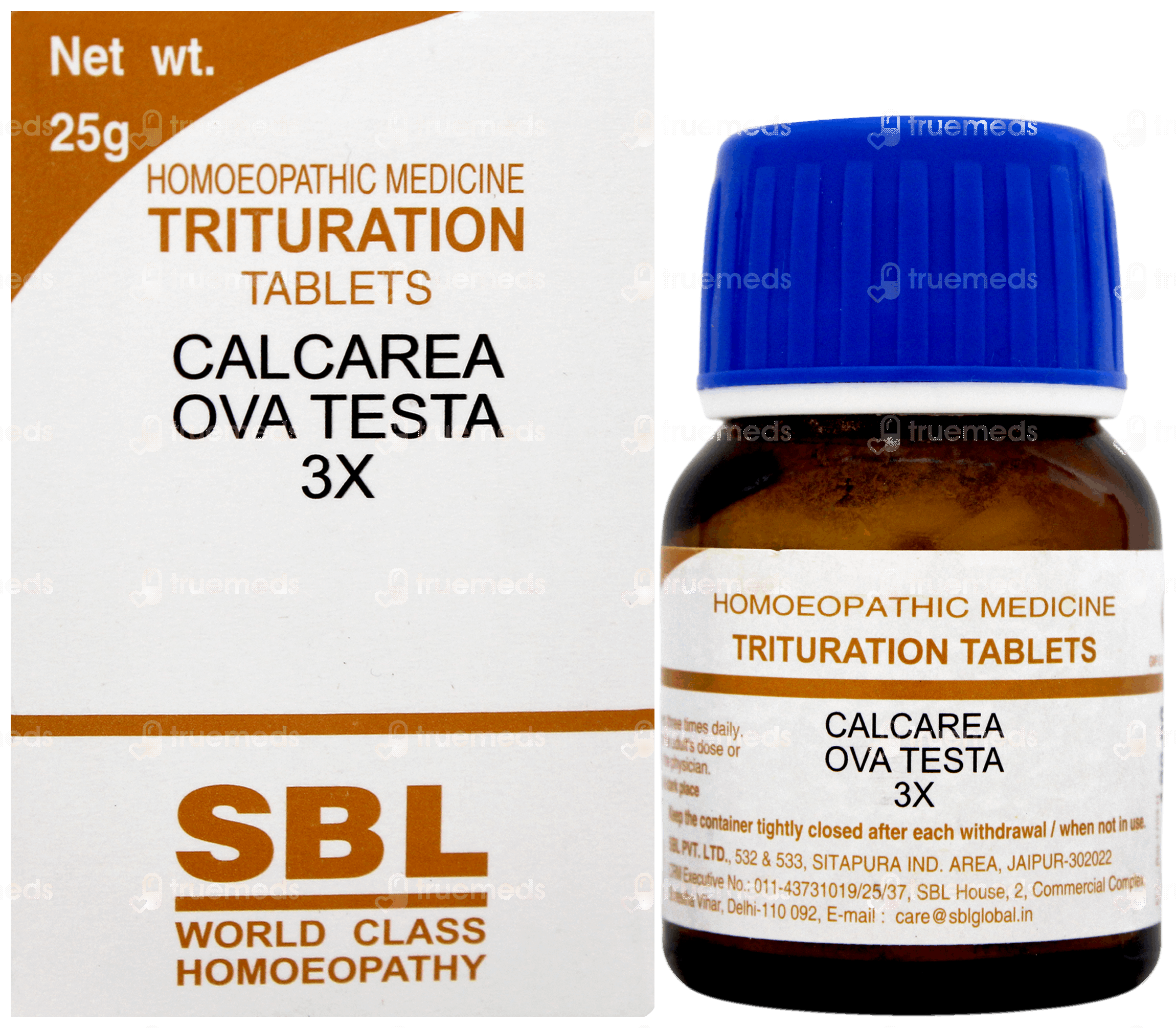Sbl Calcarea Ova Testa 3x Trituration Tablet 25gm - Uses, Side Effects ...