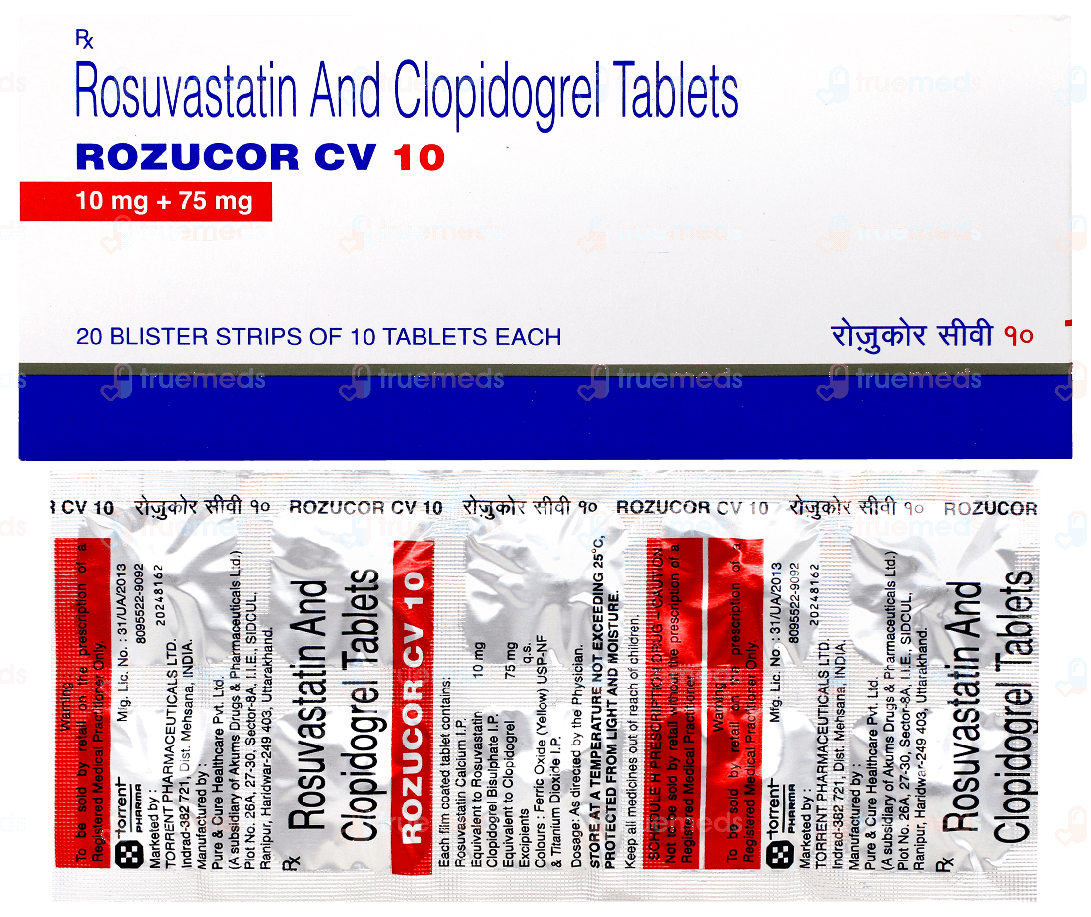 Rozucor Cv 10 Tablet 10: Uses, Side Effects, Price & Substitutes
