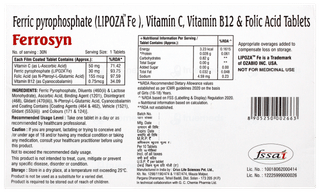 Ferrosyn Tablet 10 - Uses, Side Effects, Dosage, Price | Truemeds