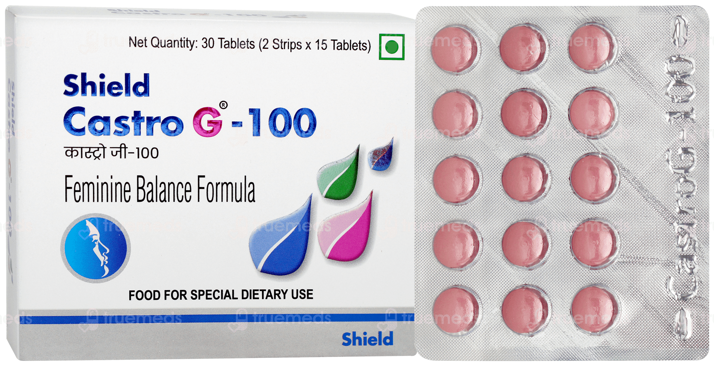 Shield Castro G 100 Tablet 15 - Uses, Side Effects, Dosage, Price ...