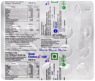 Shield Castro G 100 Tablet 15 - Uses, Side Effects, Dosage, Price ...