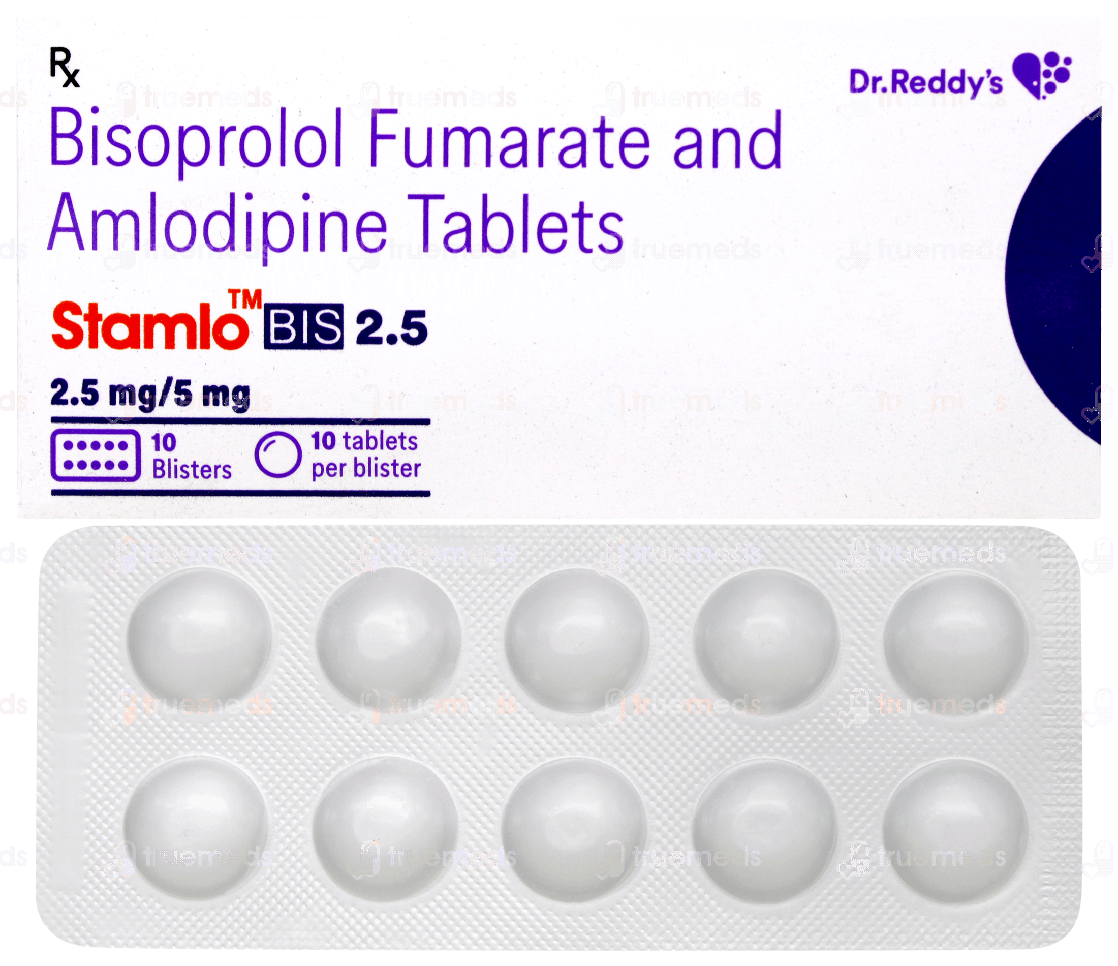 Stamlo Bis 25 Tablet 10 - Uses, Side Effects, Dosage, Price | Truemeds