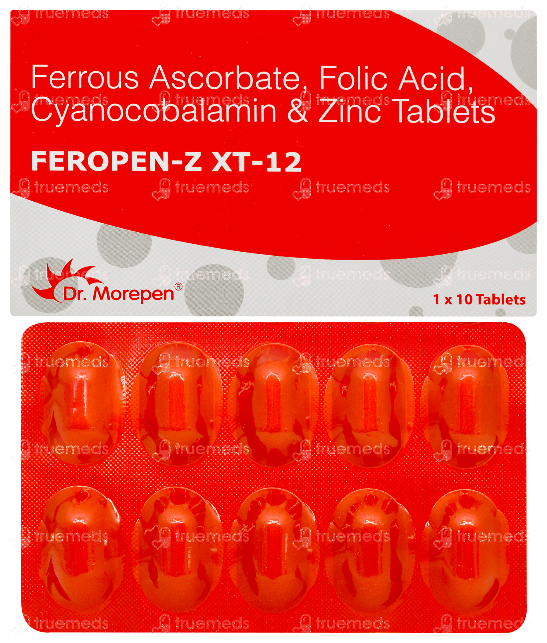 Feropen Z Xt 12 Tablet 10 - Uses, Side Effects, Dosage, Price | Truemeds