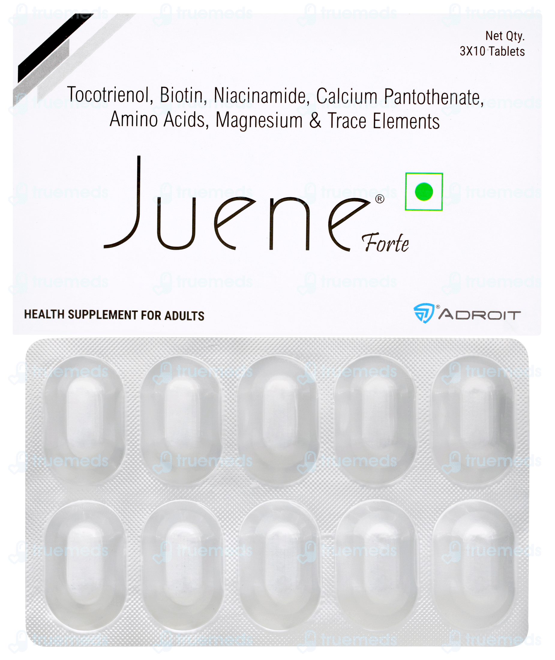 Juene Forte Tablet 10 - Uses, Side Effects, Dosage, Price | Truemeds