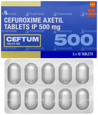 Ceftum 500 Tablet 10 - Uses, Side Effects, Dosage, Price | Truemeds