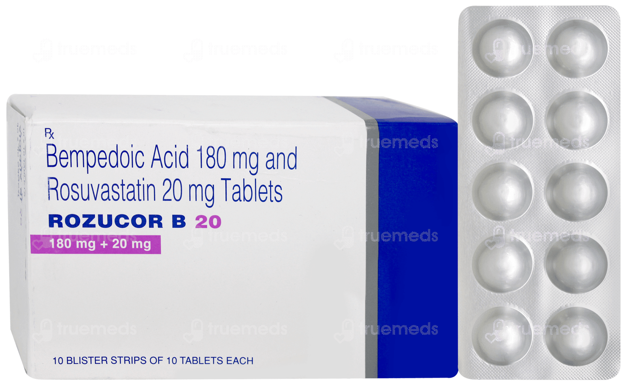 Rozucor B 20 Tablet 10 - Uses, Side Effects, Dosage, Price | Truemeds