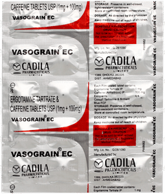 Vasograin Ec Tablet 20 - Uses, Side Effects, Dosage, Price | Truemeds
