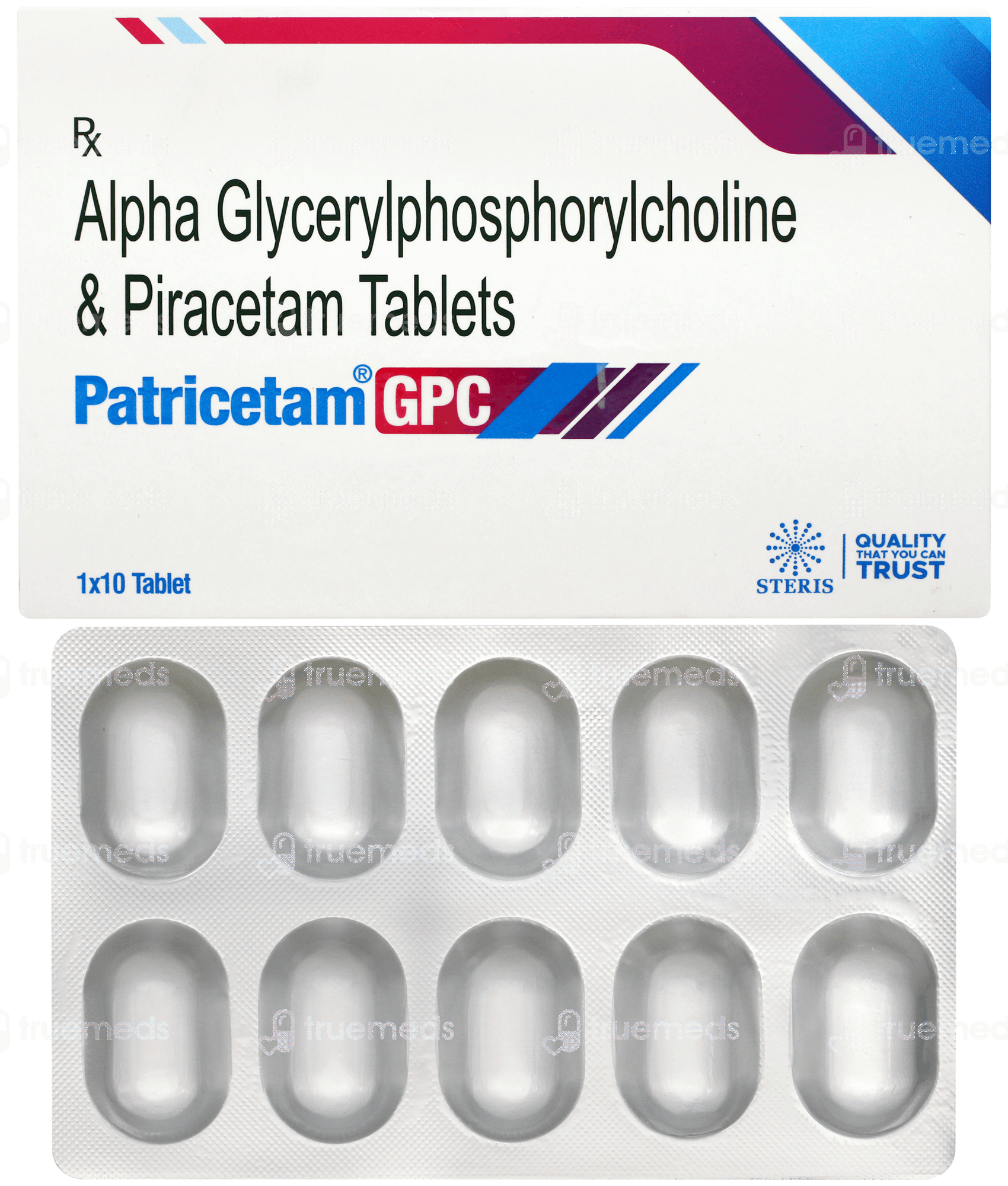 Patricetam Gpc Tablet 10 - Uses, Side Effects, Dosage, Price | Truemeds
