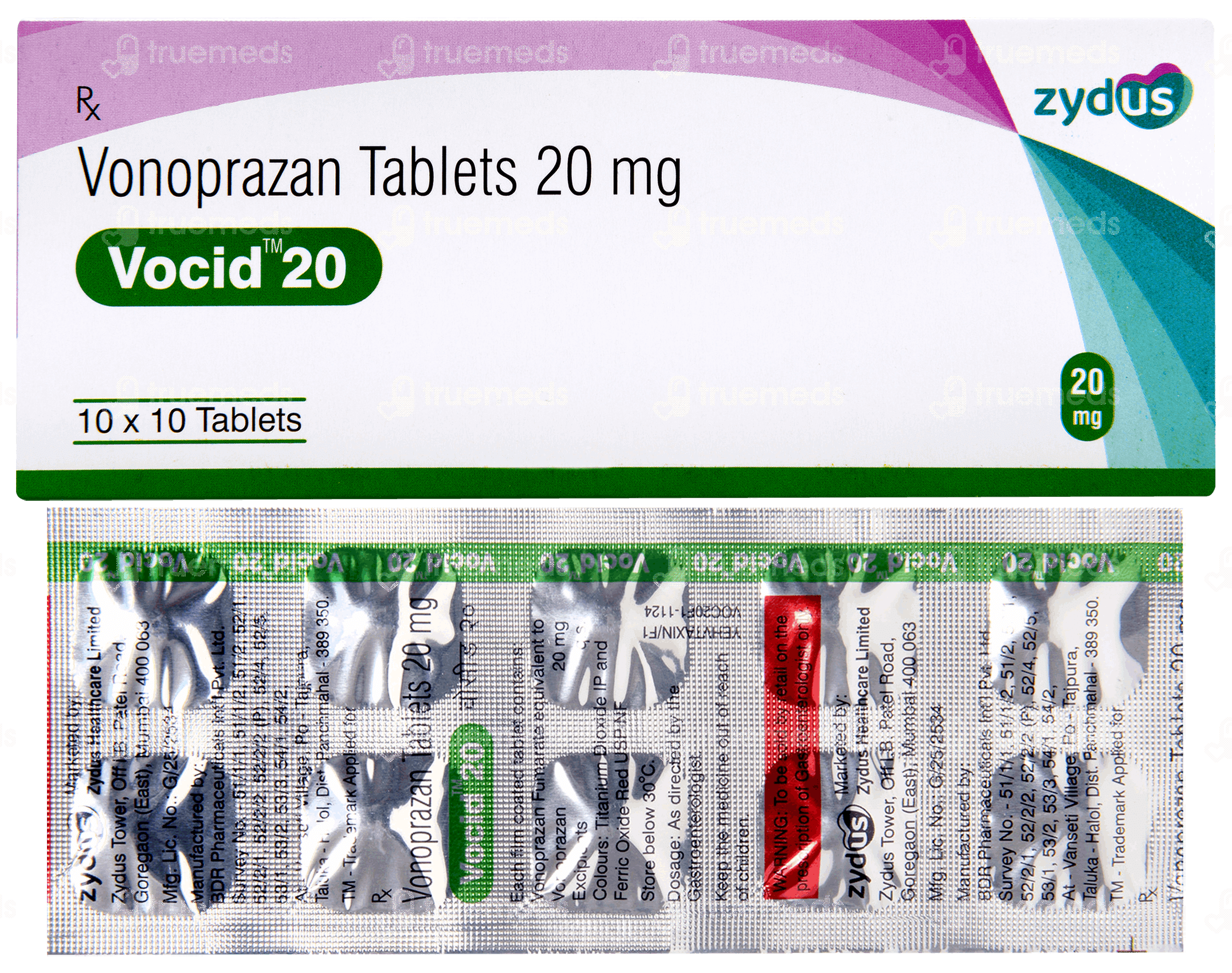 Vocid 20 Tablet 10 - Uses, Side Effects, Dosage, Price | Truemeds