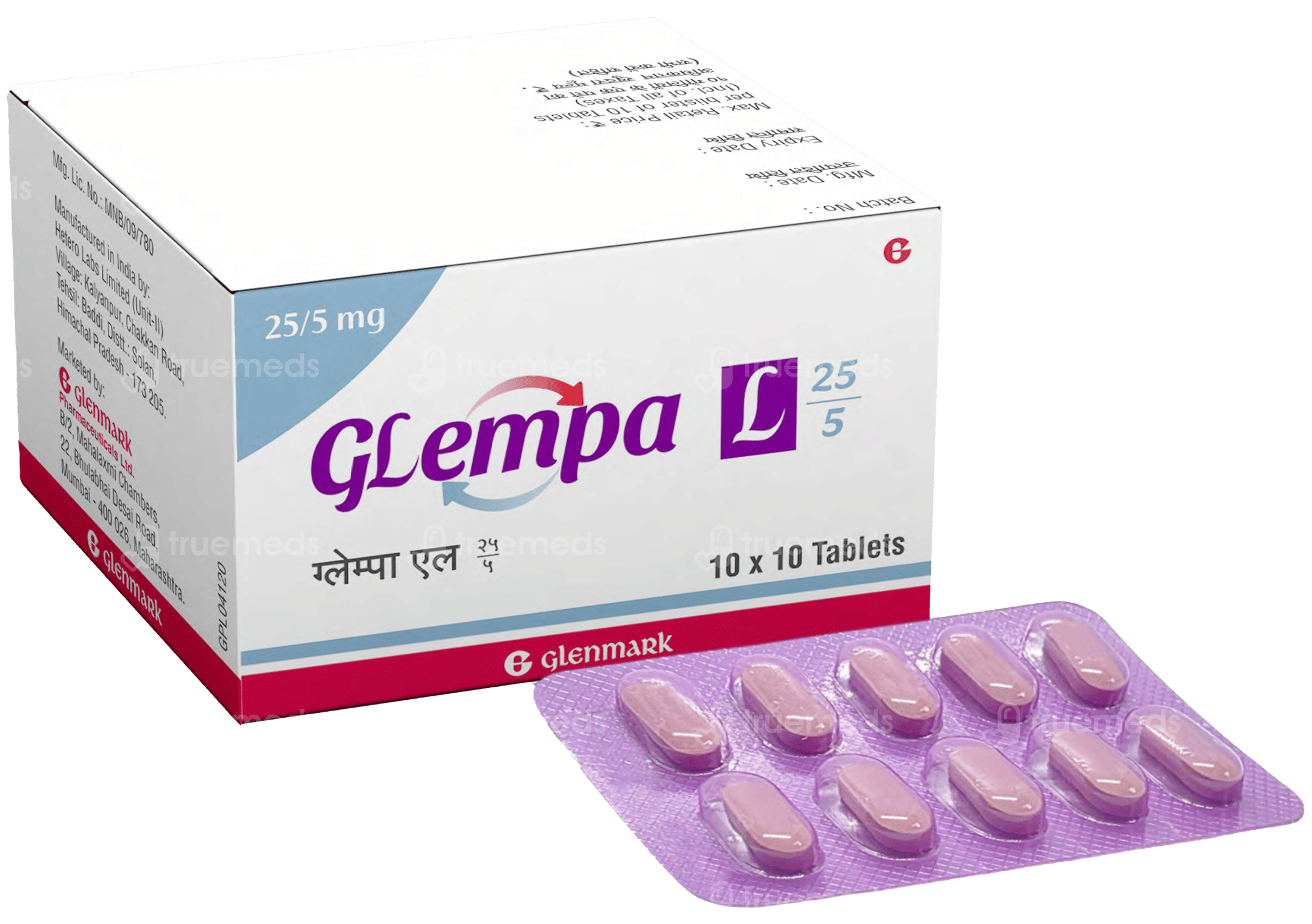 Glempa L 255mg Tablet 10 - Uses, Side Effects, Dosage, Price | Truemeds