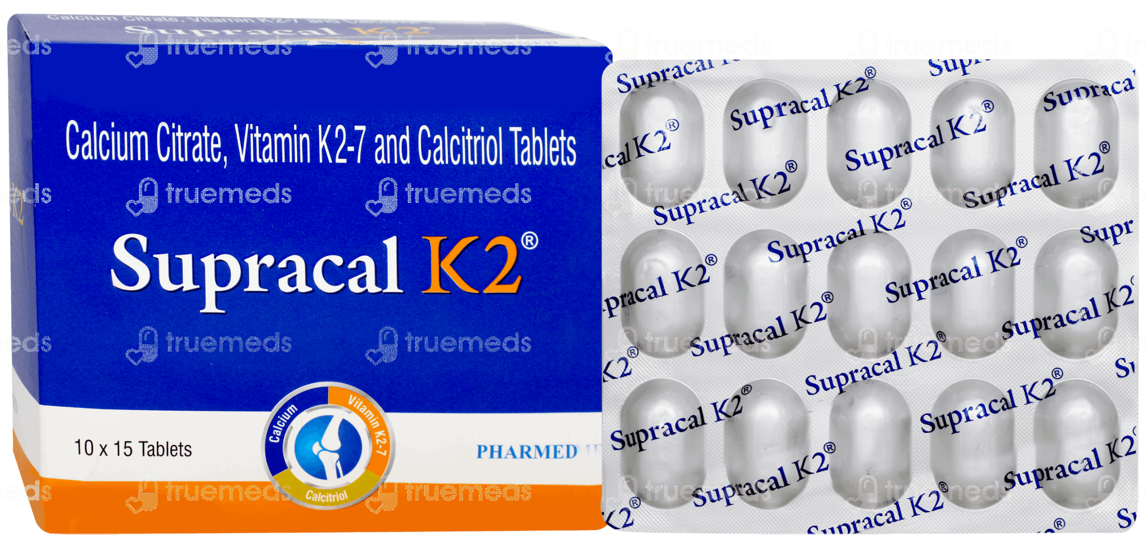 Supracal K2 Tablet 15 - Uses, Side Effects, Dosage, Price | Truemeds
