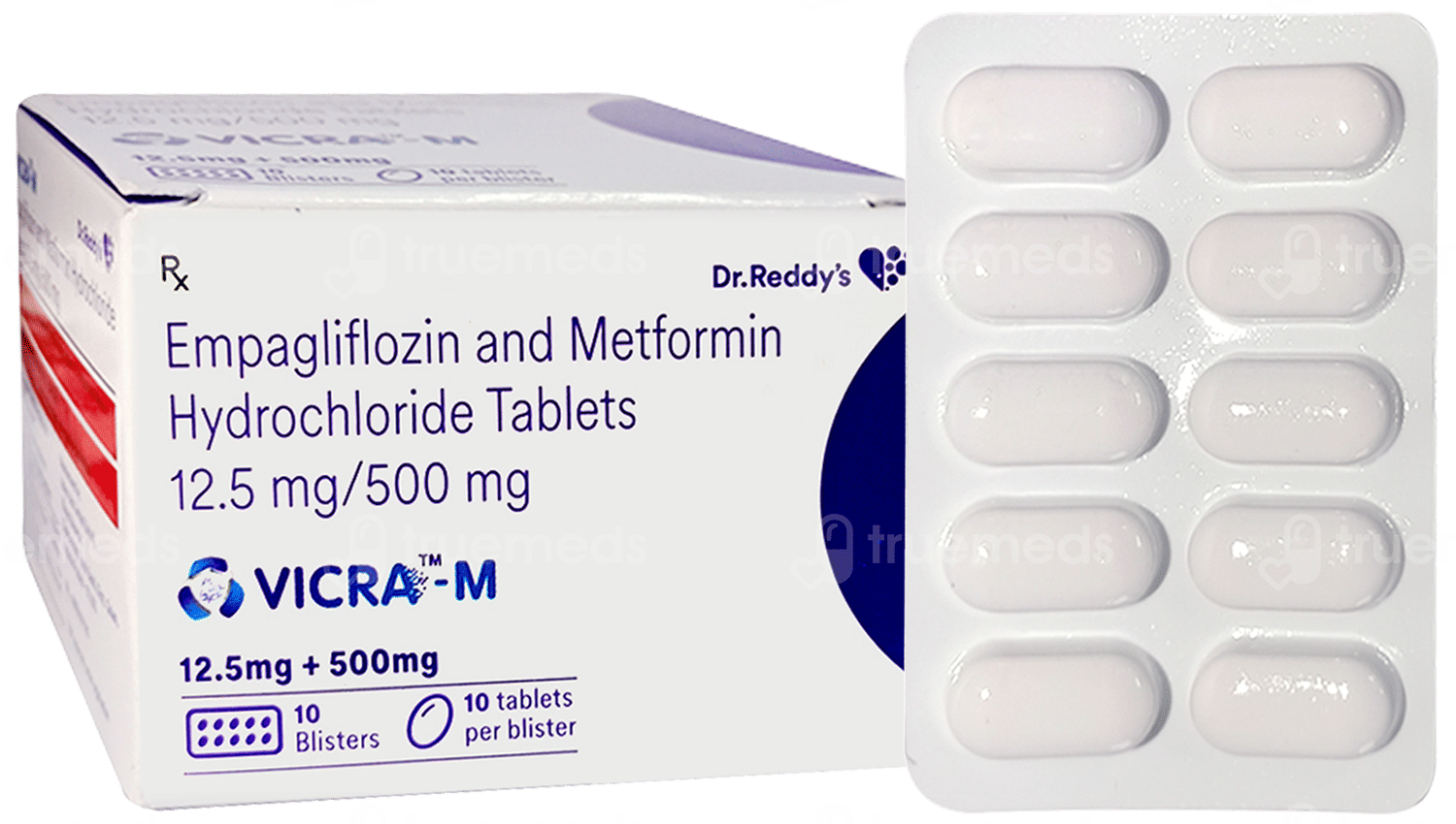 Vicra M Tablet 10 - Uses, Side Effects, Dosage, Price | Truemeds