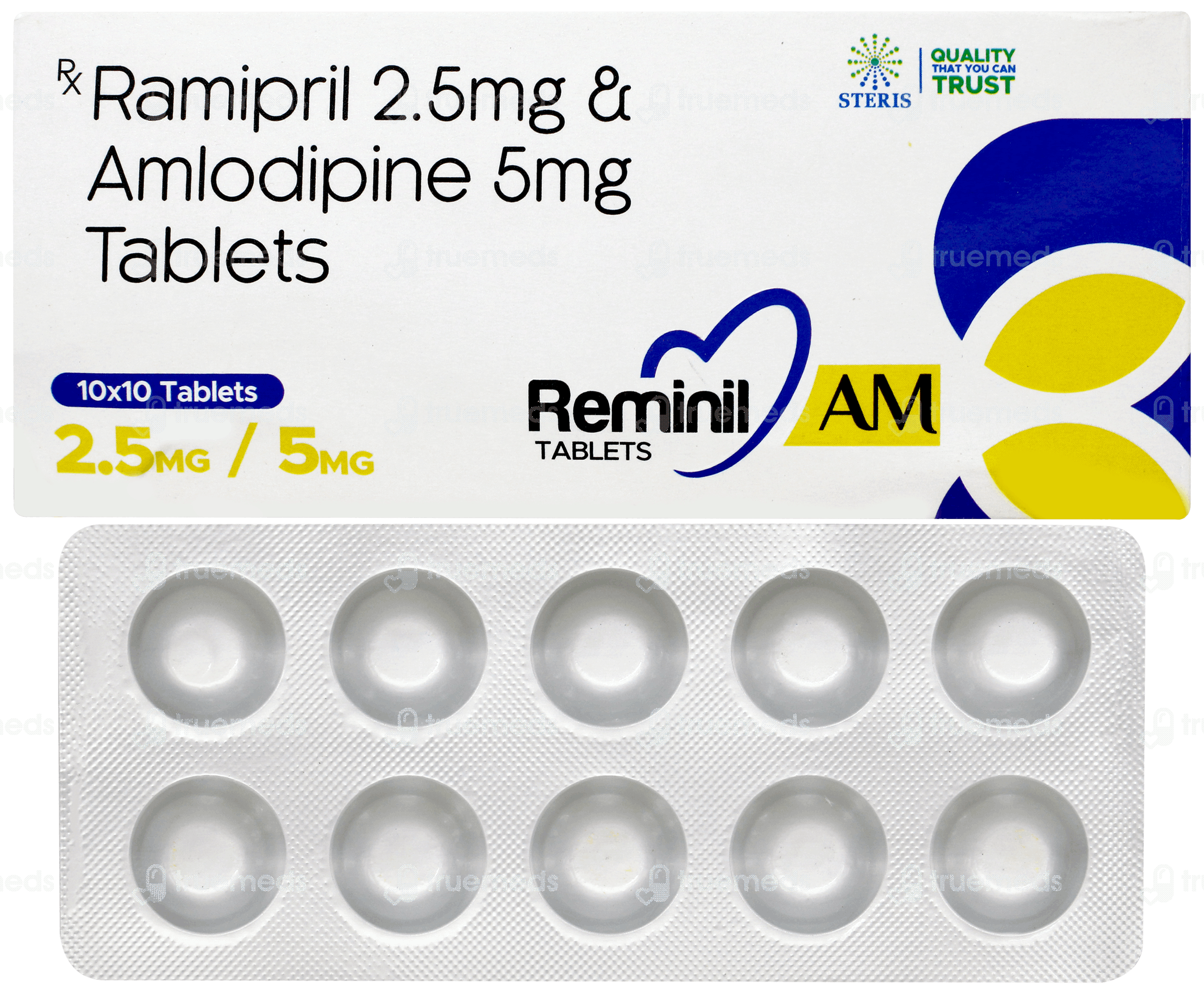 Reminil Am 25mg5mg Tablet 10 - Uses, Side Effects, Dosage, Price | Truemeds