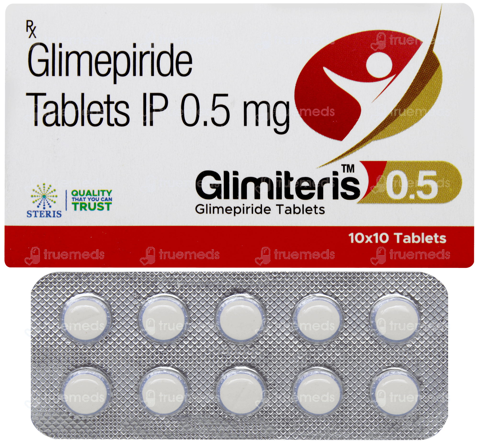 Glimiteris 05 Tablet 10 - Uses, Side Effects, Dosage, Price | Truemeds
