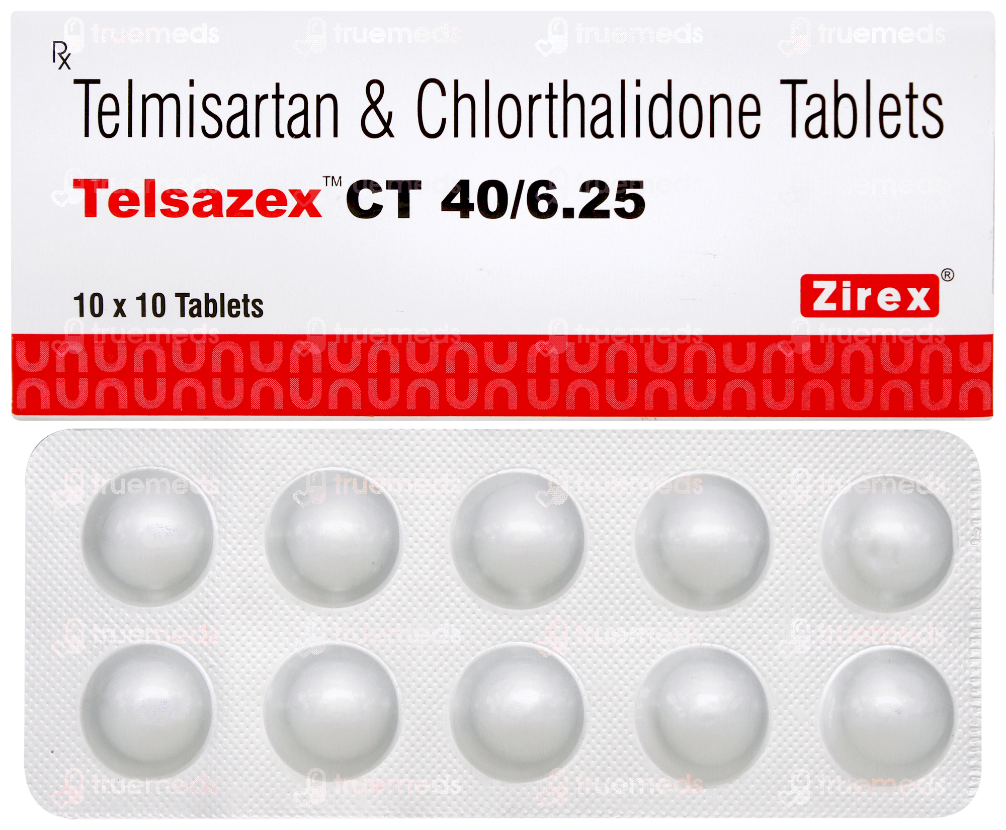 Telsazex Ct 40625 Tablet 10 - Uses, Side Effects, Dosage, Price | Truemeds