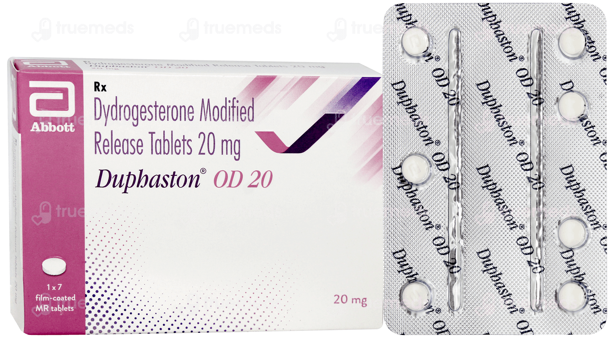Duphaston Od 20mg Tablet 7 - Uses, Side Effects, Dosage, Price | Truemeds