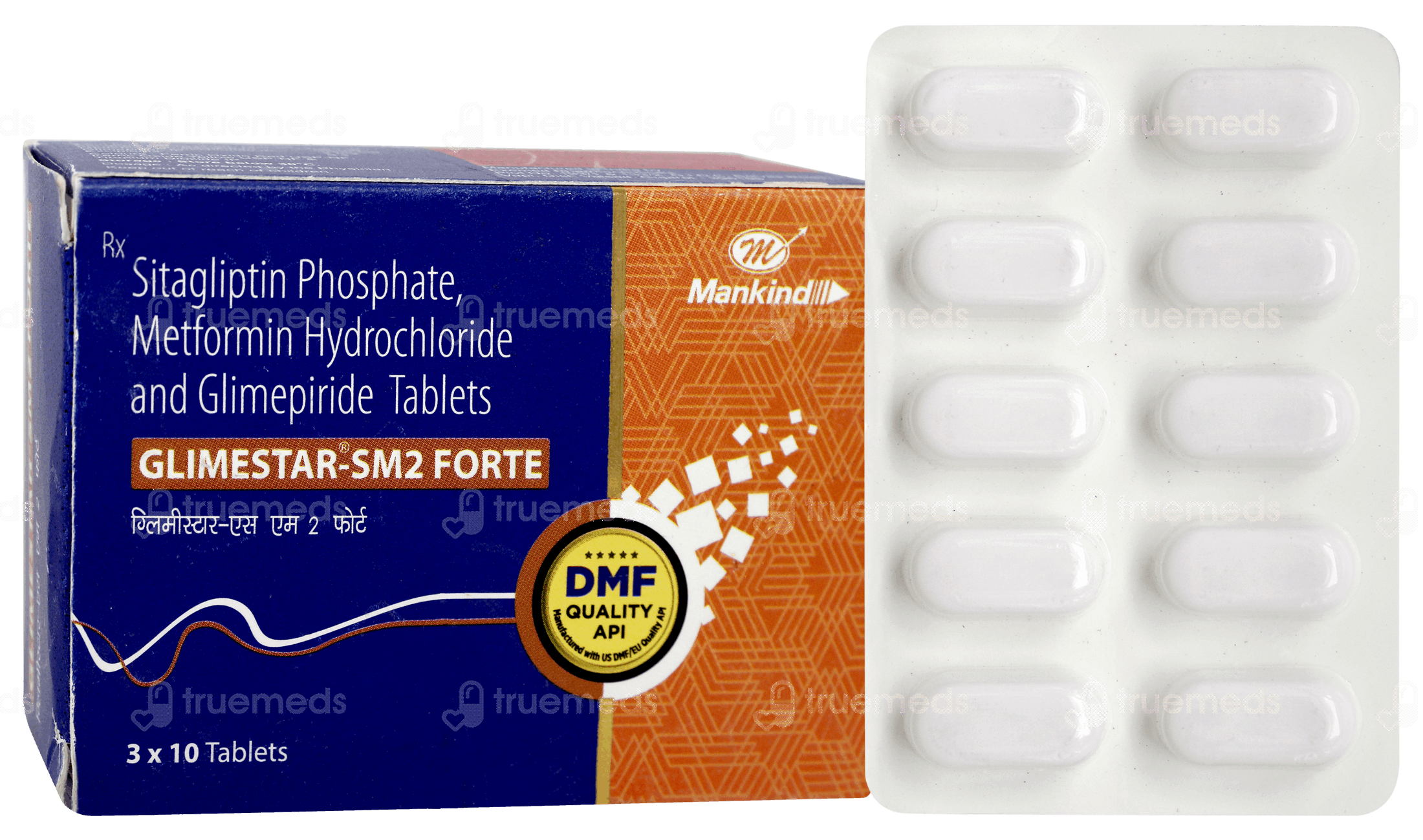 Glimestar Sm 2mg Forte Tablet 10 - Uses, Side Effects, Dosage, Price ...