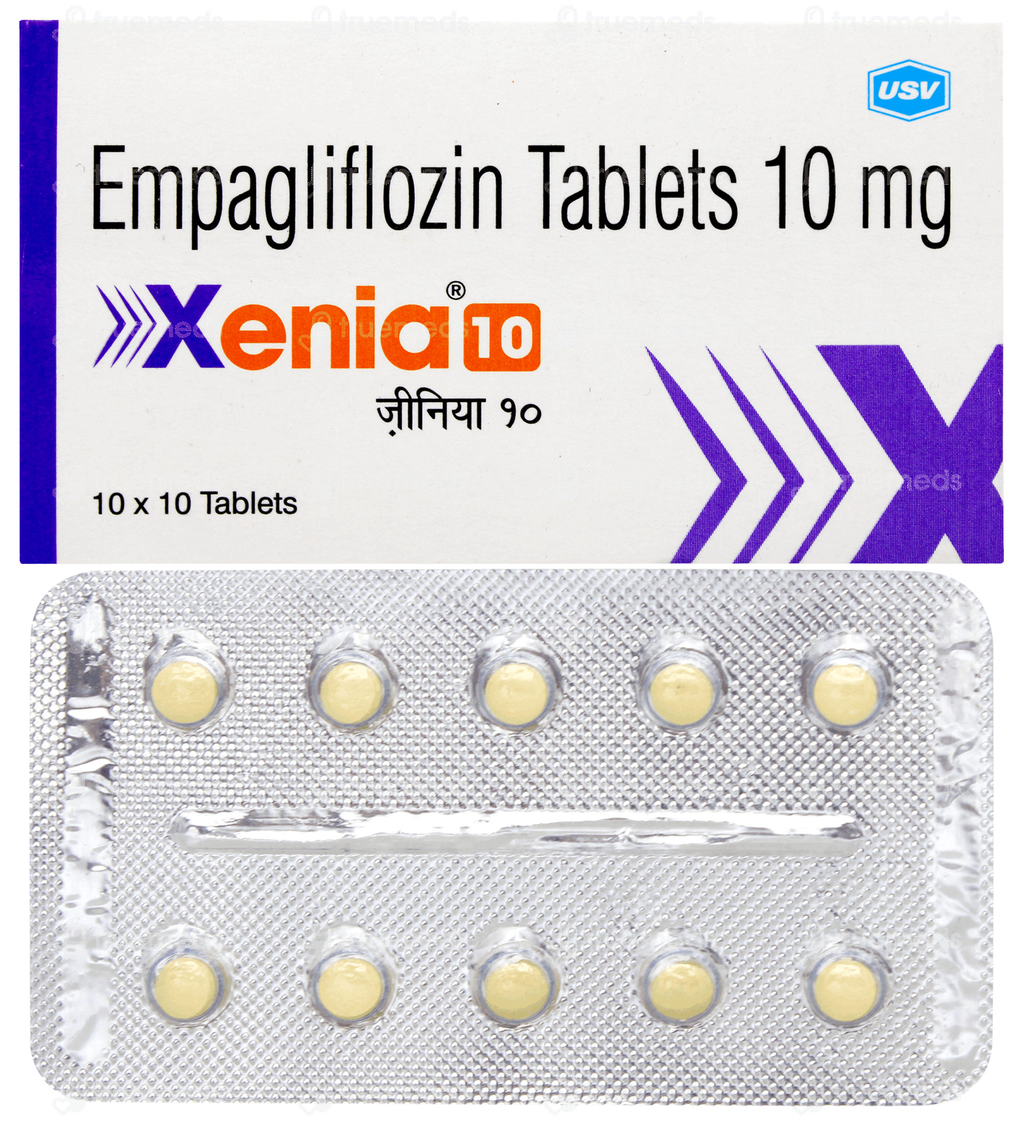 Xenia 10 Tablet 10 - Uses, Side Effects, Dosage, Price | Truemeds