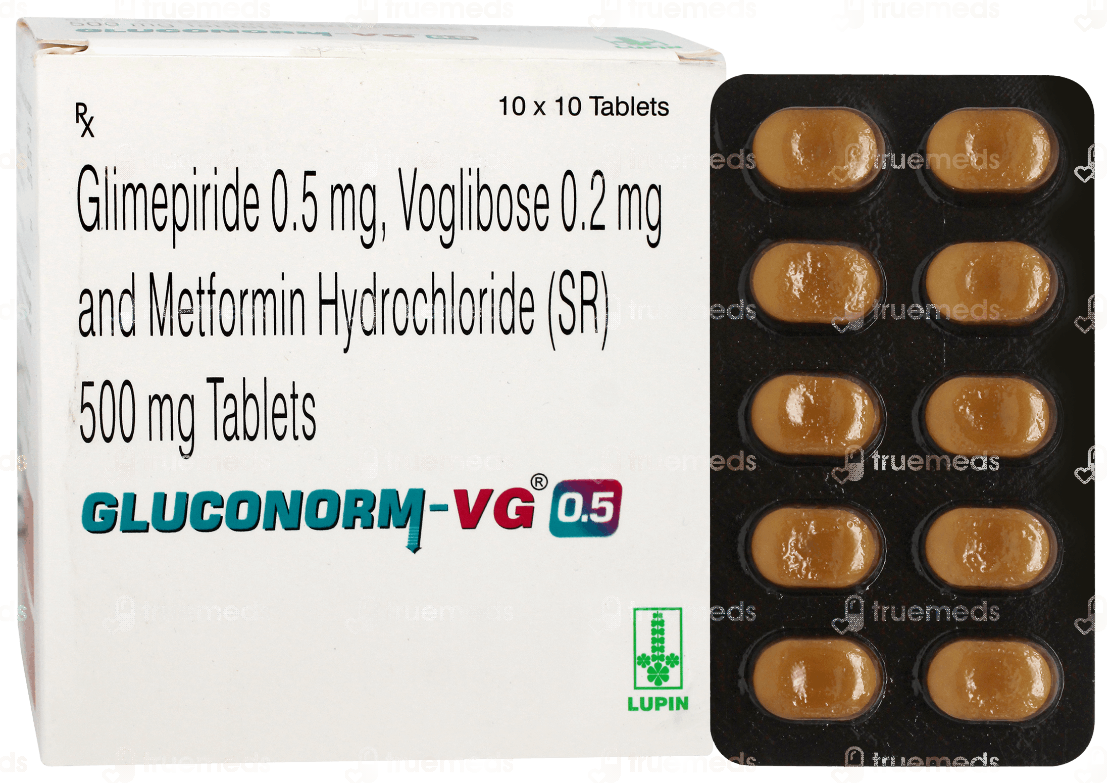 Gluconorm Vg 05mg Tablet 10 - Uses, Side Effects, Dosage, Price | Truemeds