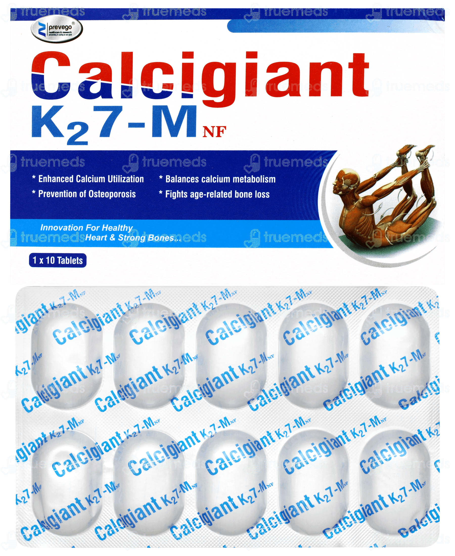 Calcigiant K27 M Nf Tablet 10 - Uses, Side Effects, Dosage, Price ...