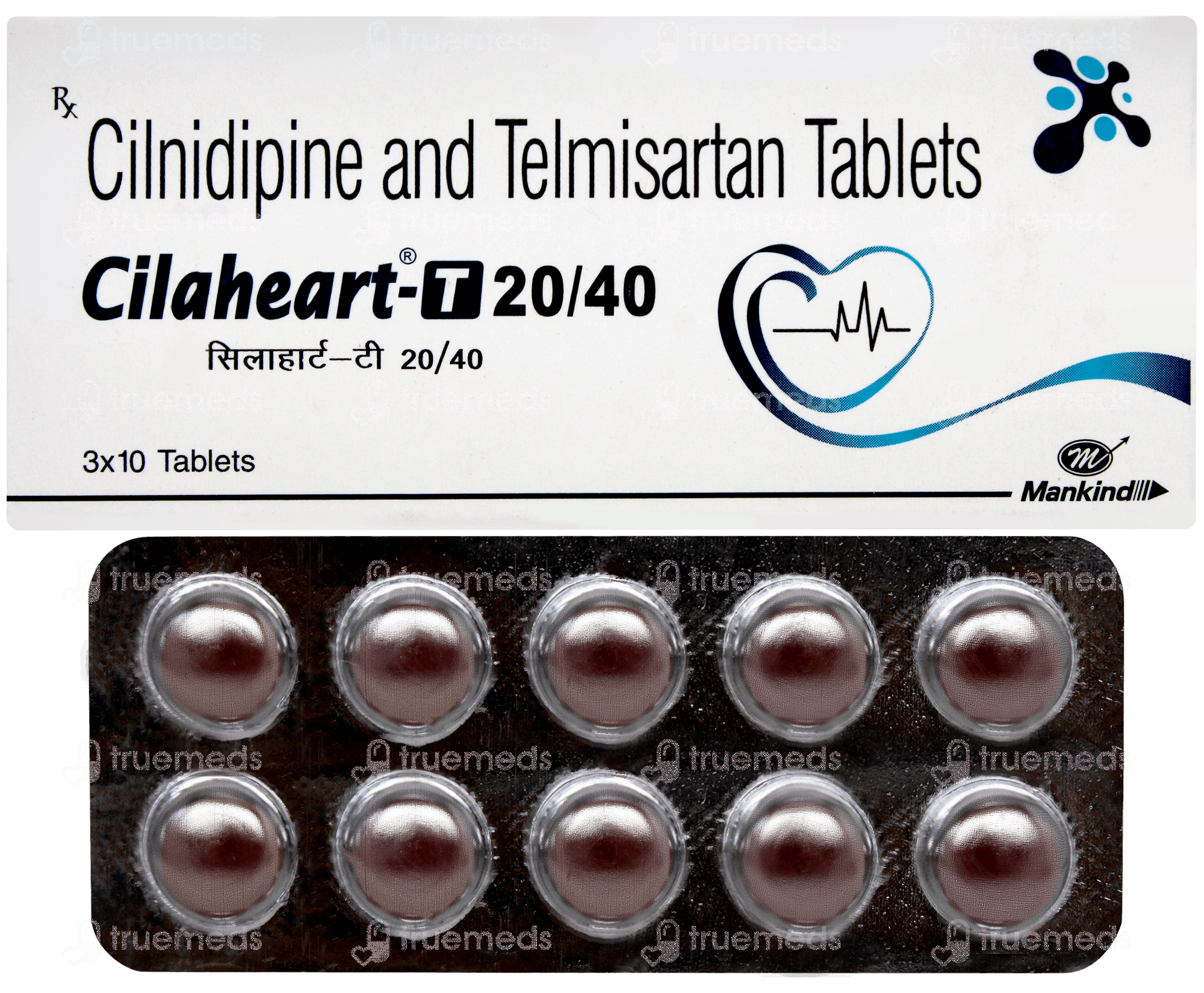 Cilaheart T 2040 Tablet 10 - Uses, Side Effects, Dosage, Price | Truemeds