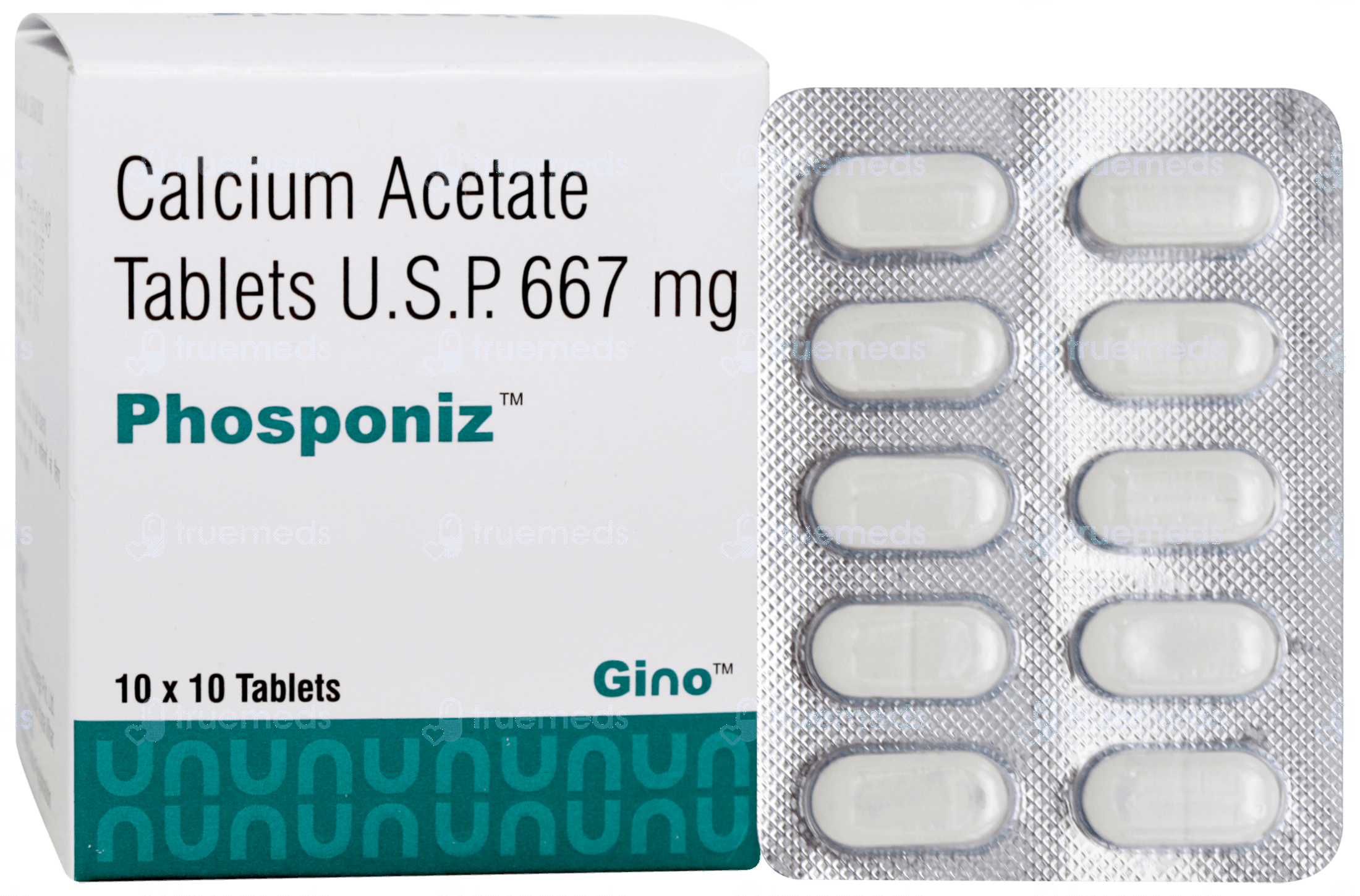 Phosponiz Tablet 10 - Uses, Side Effects, Dosage, Price | Truemeds