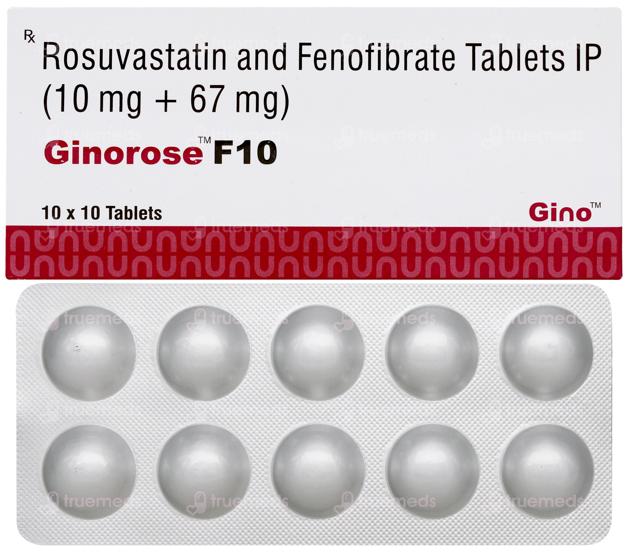 Ginorose F 10 Tablet 10 - Uses, Side Effects, Dosage, Price | Truemeds