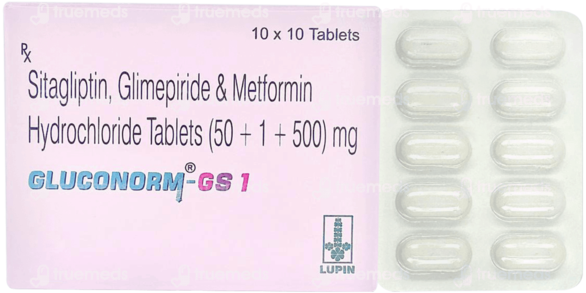 Gluconorm Gs 1 Tablet 10 - Uses, Side Effects, Dosage, Price | Truemeds