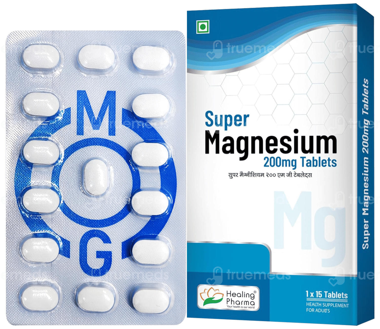 Super Magnesium 200mg Tablet 15 - Uses, Side Effects, Dosage, Price ...